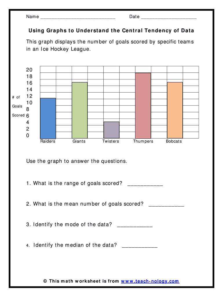 Fillable Online Using Graphs to Understand the Central Tendency of Data ...