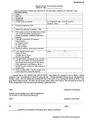 Fillable Online NOC Format.doc Fax Email Print - pdfFiller