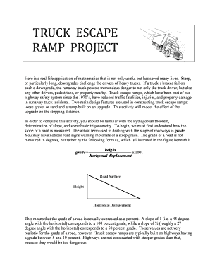 Fillable Online TRUCK ESCAPE RAMP PROJECT - Cathedral Catholic High ...