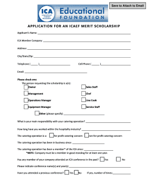 Fillable Online The ICAEF Scholarships - Arizona Community Foundation Fax Email Print - pdfFiller