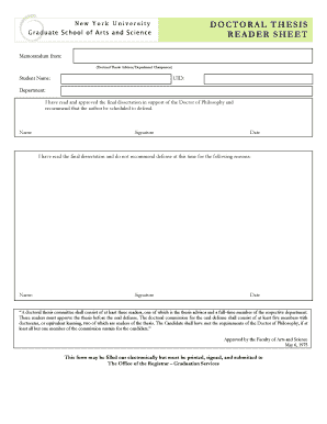 Fillable Online READER SHEET Fax Email Print - pdfFiller