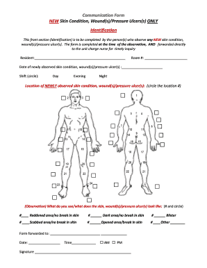 Fillable Online qio ipro Communication Form New Skin Condition ...
