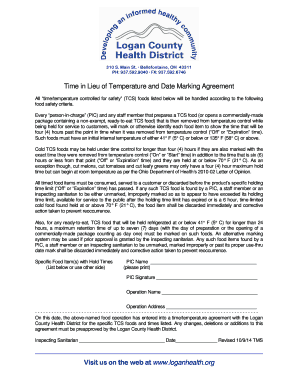 Fillable Online loganhealth Time in Lieu of Temperature and Date ...