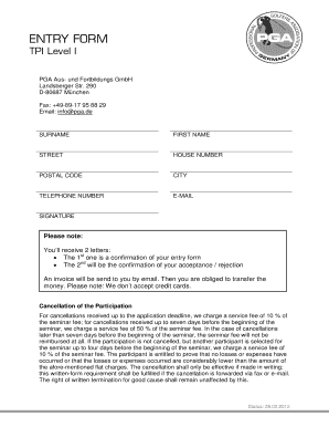 Fillable Online ENTRY FORM - bpgadeb Fax Email Print - pdfFiller