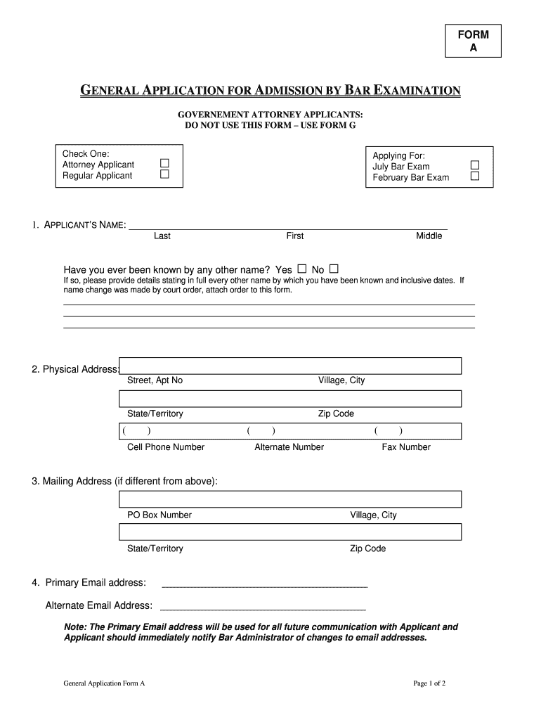 Fillable Online justice gov GOVERNEMENT ATTORNEY APPLICANTS DO NOT USE THIS FORM USE Fax Email ...
