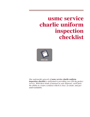 Usmc Inspection Sheet