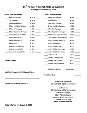 Fillable Online acrod 66th Annual National ACRY Convention - acrod Fax ...