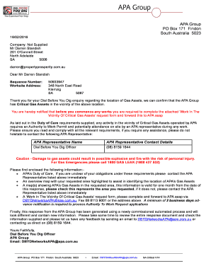 Fillable Online APA Group Fax Email Print - pdfFiller