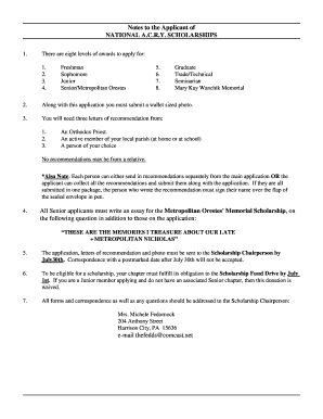 Fillable Online acrod Notes to the Applicant of NATIONAL A - acrod Fax ...