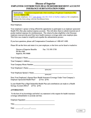 Fillable Online catholicdos 2015 F INSURANCE SUBSTANTIATION FORM Fax ...