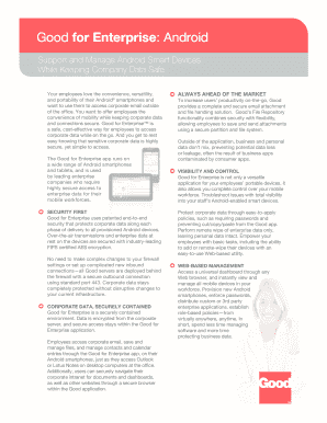 Fillable Online Good for Enterprise: Android Fax Email Print - pdfFiller