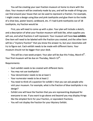 Fillable Online At Home Fraction Assignment Fax Email Print - pdfFiller