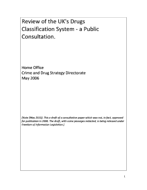 Fillable Online ukcia Review of the UKs Drugs Classification System a ...