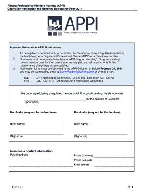 Fillable Online Alberta Professional Planners Institute (APPI) Fax ...
