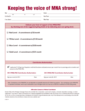 Fillable Online minurses Keeping the voice of MNA strong - minurses Fax ...