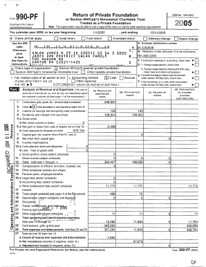 Fillable Online Form 990 P F Return of Private Foundation or Section ...
