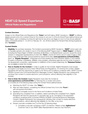 Fillable Online HEAT LQ Speed Experience - BASF Fax Email Print - pdfFiller