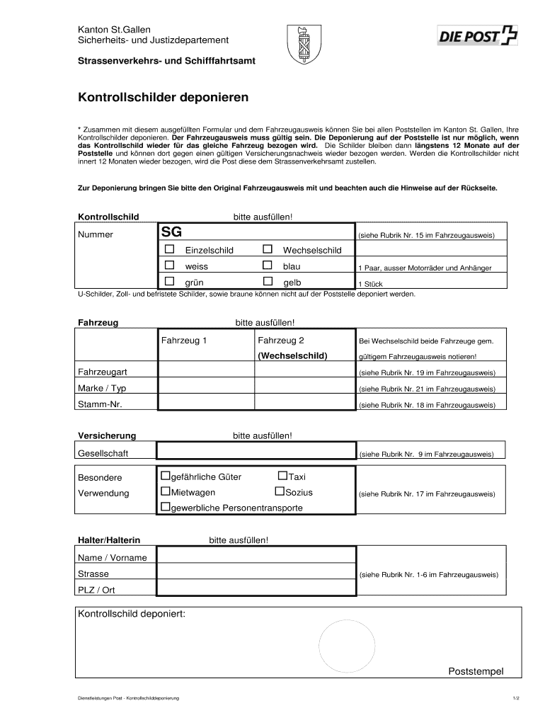 Ausfüllbar Online stva sg * Zusammen mit diesem ausgefllten Formular ...