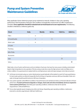 Fillable Online Pump and System Preventive Fax Email Print - pdfFiller