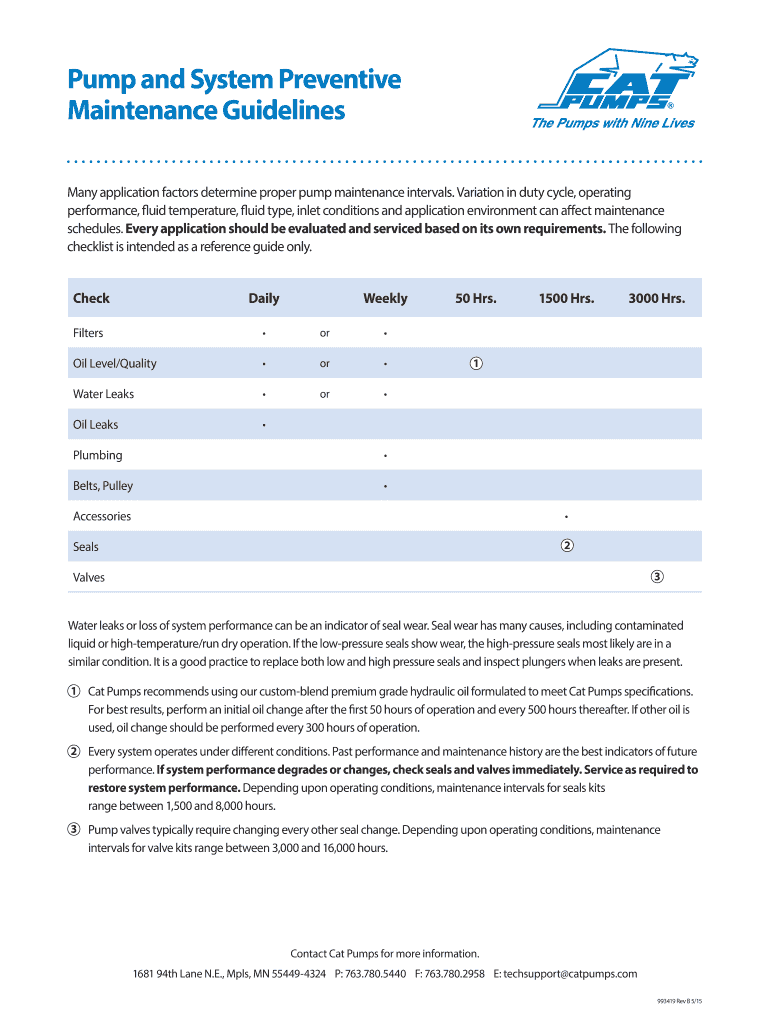 Fillable Online Pump and System Preventive Fax Email Print - pdfFiller