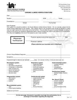 Chronic Illness Form Arizona - Fill Online, Printable, Fillable, Blank ...