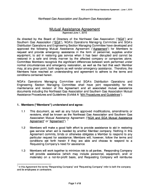 Fillable Online Mutual Assistance Agreement - Eventsential Fax Email ...