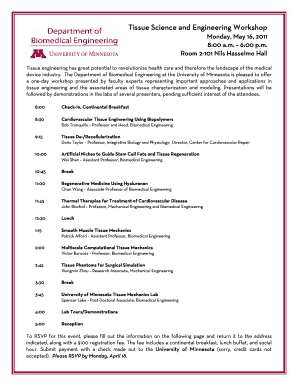 Fillable Online bme umn Tissue Science and Engineering Workshop - bme ...
