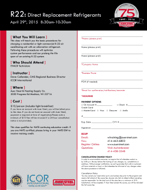 Direct Replacement For R22 - Fill Online, Printable, Fillable, Blank ...