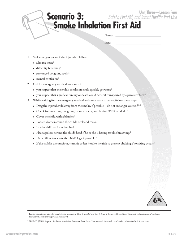 Fillable Online Smoke Inhalation First Aid Fax Email Print - pdfFiller
