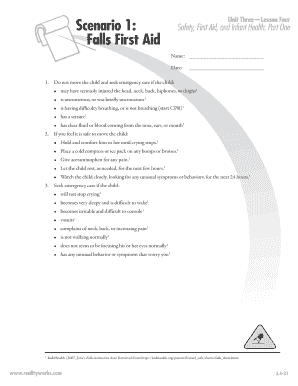 Fillable Online Falls First Aid Fax Email Print - pdfFiller