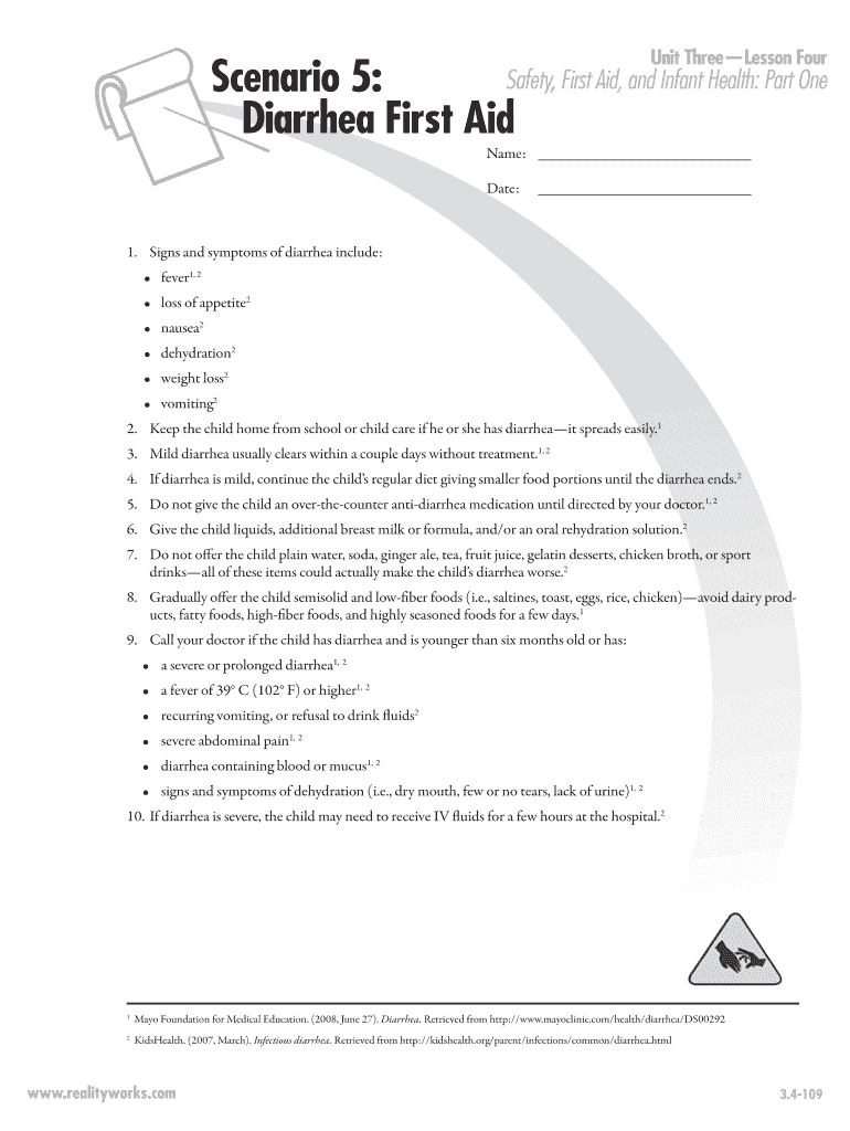 Fillable Online 1005680-01A BIC 34 Safety First Aid and Infant Health ...