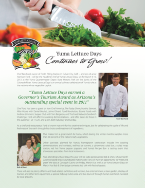 Fillable Online Contnuis teo Grow Yuma Lettuce Days Fax Email Print ...