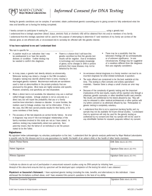 Fillable Online rwhs Informed Consent for DNA Testing - Regional West ...
