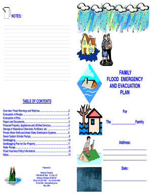 Fillable Online Family flood emergency plan-05152006 revpub Fax Email ...