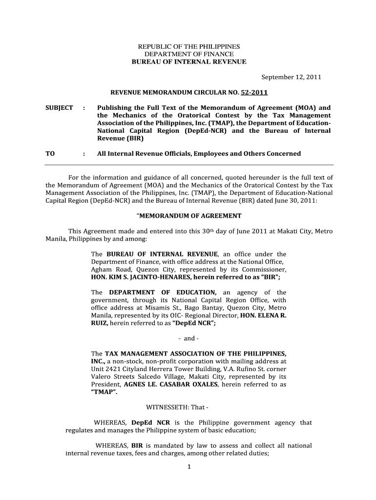 Fillable Online ftp bir gov REPUBLIC OF THE PHILIPPINES DEPARTMENT OF ...