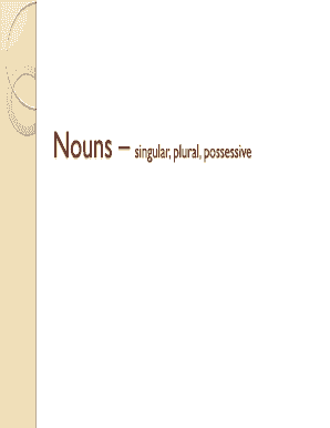 Fillable Online Nouns singular, plural, possessive Fax Email Print ...