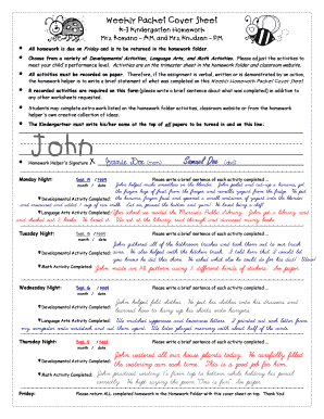 Fillable Online Weekly Cover Sheet 1st-2nd Trimester- Sample Fax Email ...