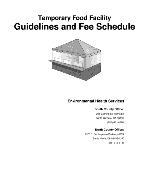 Fillable Online Temporary Food Facility Guidelines Fax Email Print ...