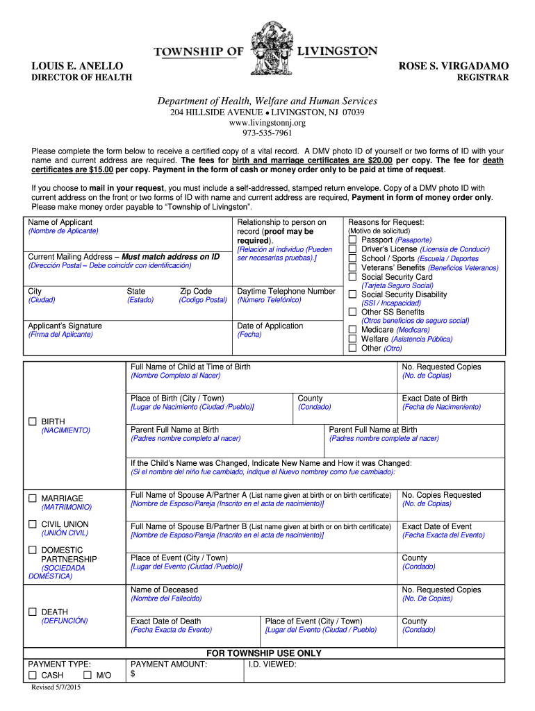 Fillable Online Department of Health Welfare and Human Services Fax ...