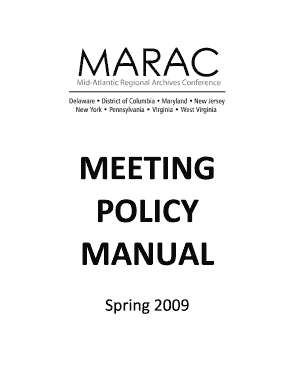 Fillable Online marac MARACMeetingPolicyManual ii - marac Fax Email ...