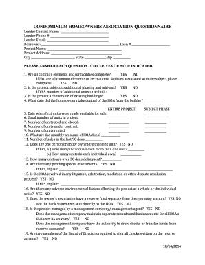 Fillable Online callequity CONDOMINIUM HOMEOWNERS ASSOCIATION ...