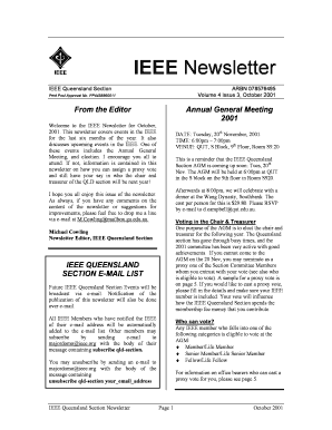 Fillable Online ewh ieee IEEE Logo IEEE Newsletter Fax Email Print ...