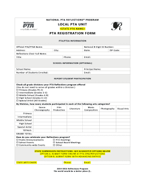 Fillable Online Local PTA Registration Form - Welcome to Kansas PTA Fax ...