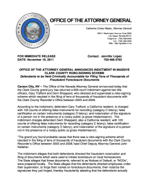 Fillable Online OFFICE OF THE ATTORNEY GENERAL ANNOUNCES INDICTMENT IN ...