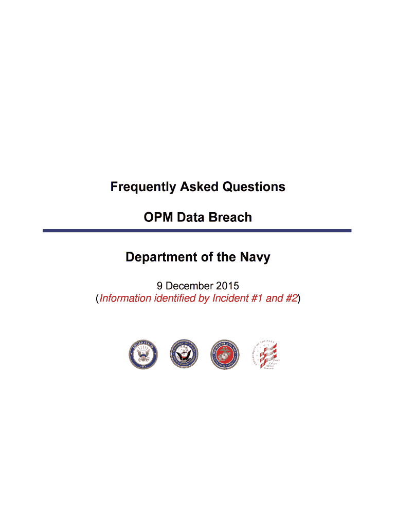 Fillable Online DON OPM Breach FAQs 120915 Fax Email Print - pdfFiller
