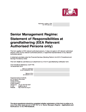 Fillable Online Statement of Responsibilities at grandfathering - FCA ...
