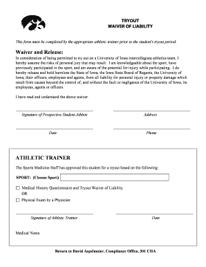 Fillable Online Waiver and Release - Medforms Fax Email Print - pdfFiller