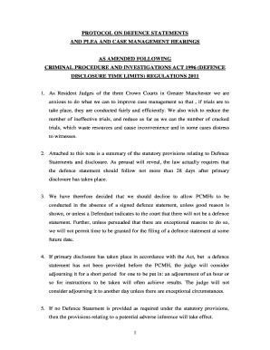 Fillable Online PROTOCOL ON DEFENCE STATEMENTS Fax Email Print - pdfFiller
