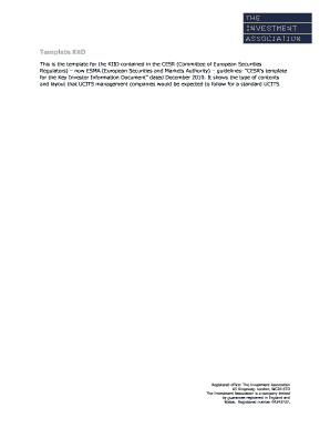 Fillable Online Template KIID Fax Email Print - pdfFiller