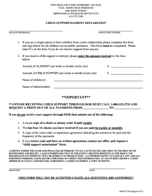 Fillable Online CHILD SUPPORT FORM FY10Xdoc Fax Email Print - pdfFiller